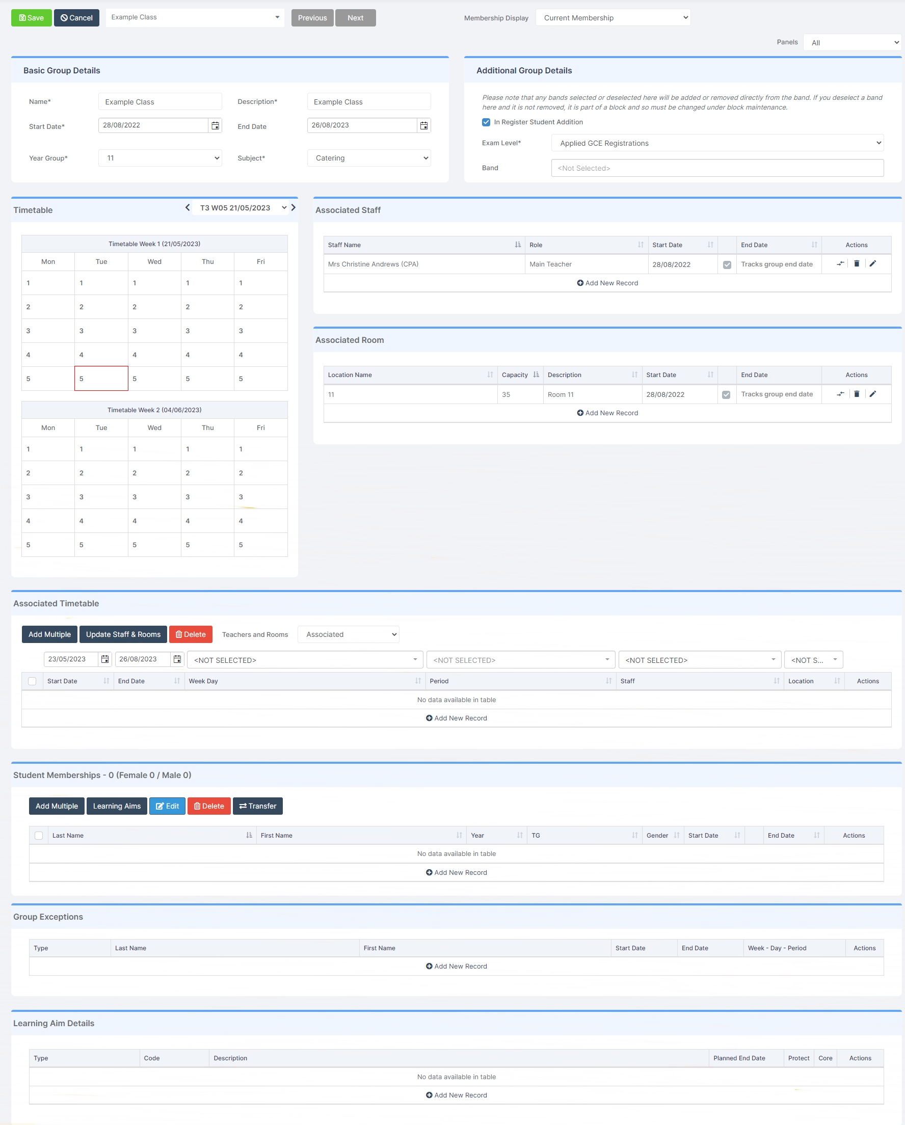 How to Create a New Teaching Class – Bromcom – Documentation Centre