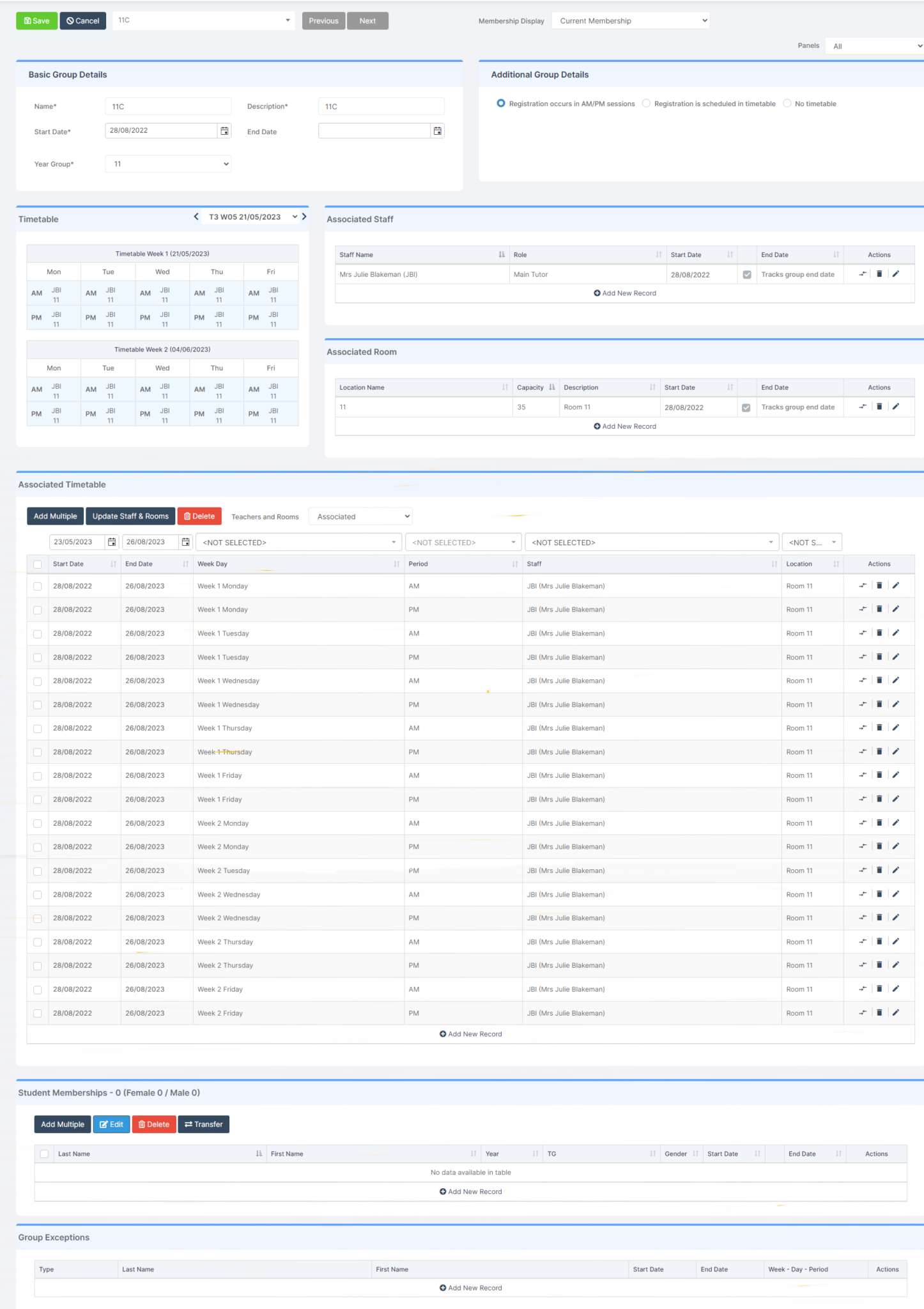 How to Create a New Tutor Group – Bromcom – Documentation Centre