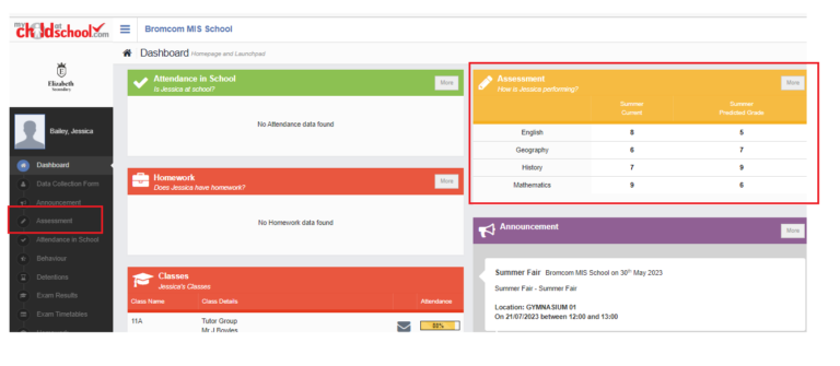 How to view Assessments in MCAS – Bromcom – Documentation Centre