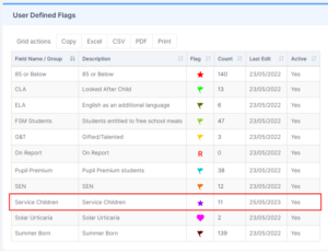 How to Create User Defined Flags – Bromcom – Documentation Centre