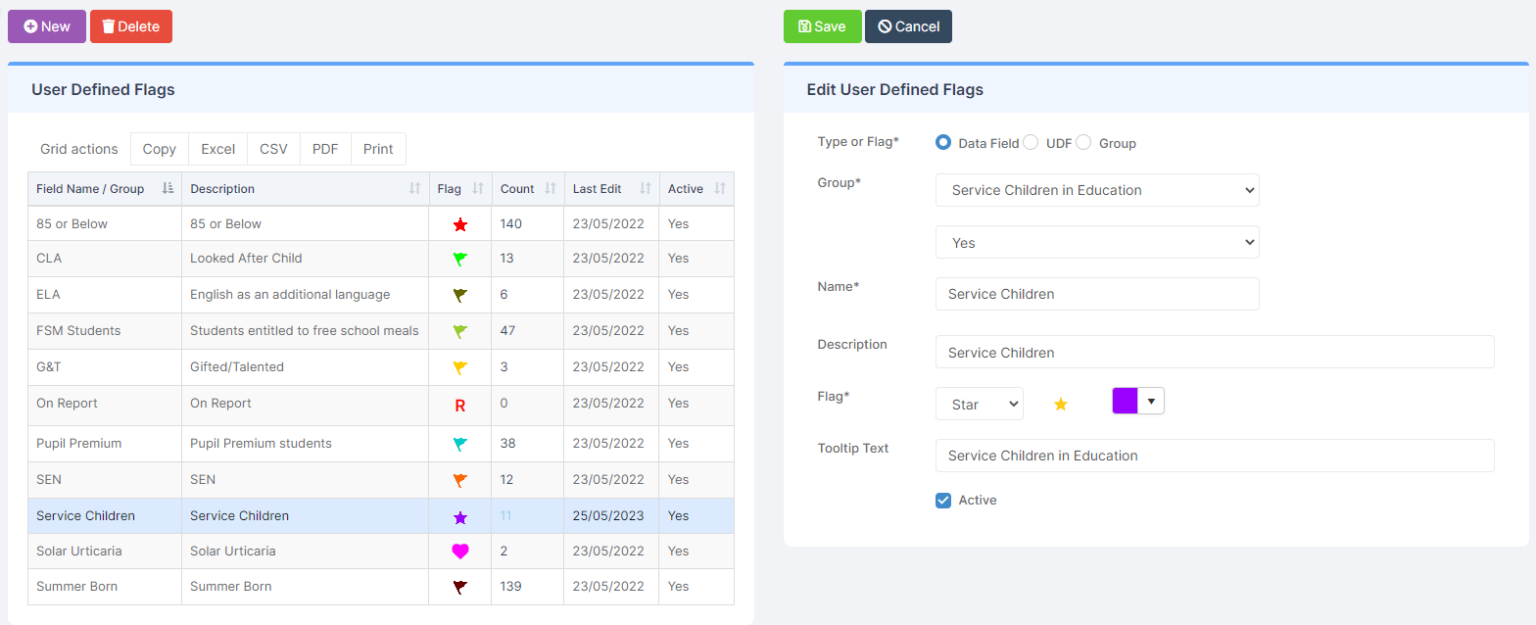 How to Create User Defined Flags – Bromcom – Documentation Centre