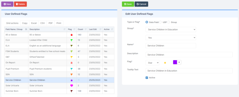 How to Create User Defined Flags – Bromcom – Documentation Centre