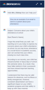 How to use Bromcom AI – Bromcom – Documentation Centre