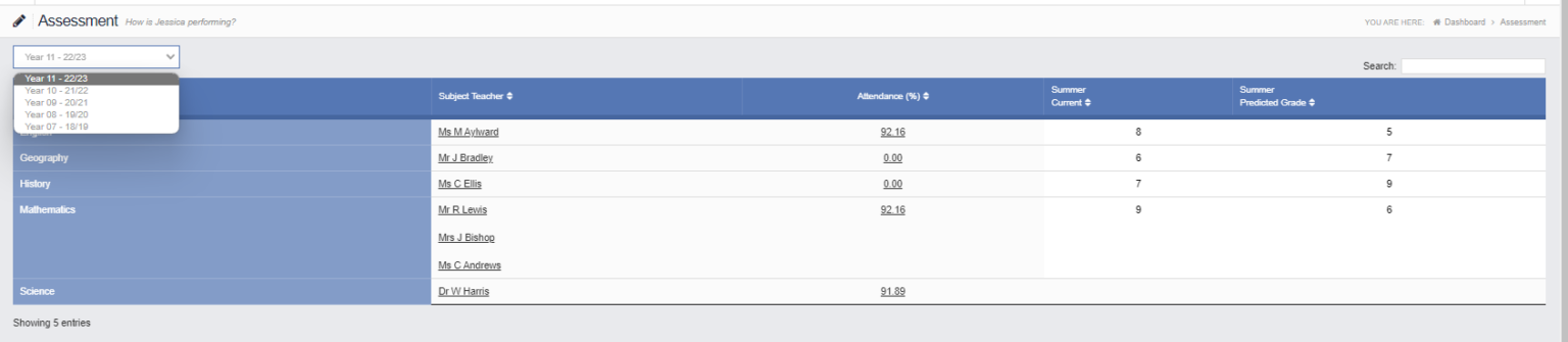 How to view Assessments in MCAS – Bromcom – Documentation Centre