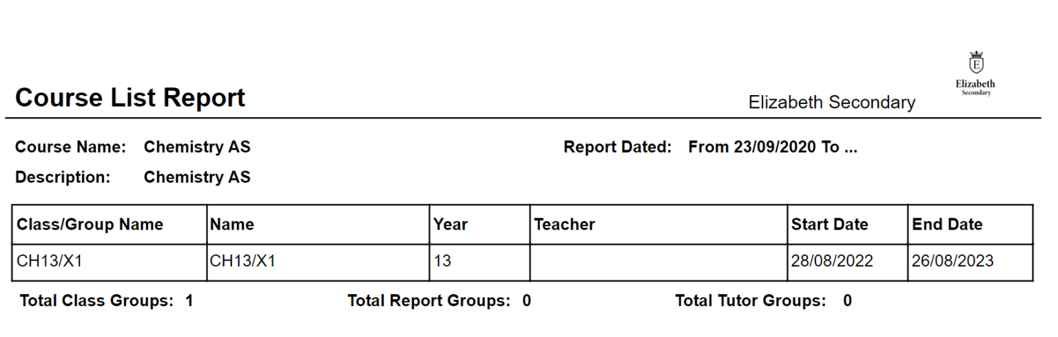 How to view Curriculum Reports – Bromcom – Documentation Centre