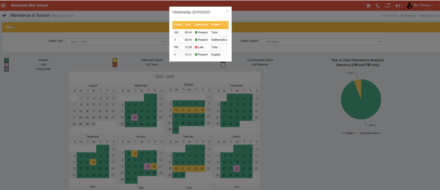 How to view Attendance in the MCAS Desktop Site – Bromcom ...