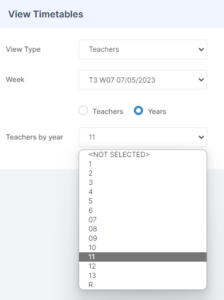 How to use View Timetables – Bromcom – Documentation Centre