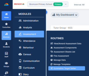 How to use the Summative Target Setter – Bromcom – Documentation Centre