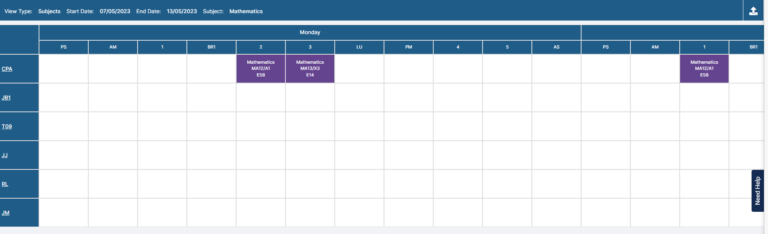 How to use View Timetables – Bromcom – Documentation Centre