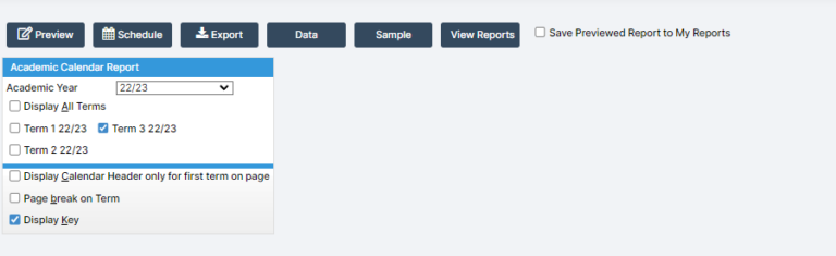 How to view Curriculum Reports – Bromcom – Documentation Centre