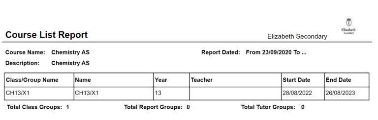 How to view Curriculum Reports – Bromcom – Documentation Centre