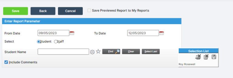 How to view Dinner Reports – Bromcom – Documentation Centre