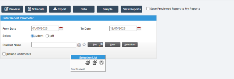 How to view Dinner Reports – Bromcom – Documentation Centre