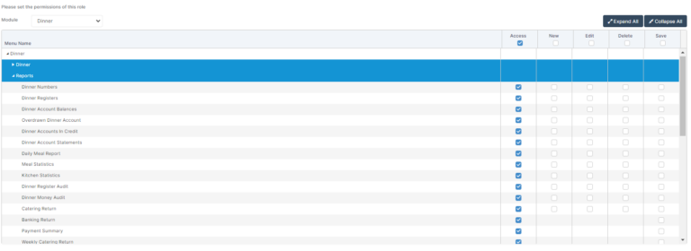 How to view Dinner Reports – Bromcom – Documentation Centre