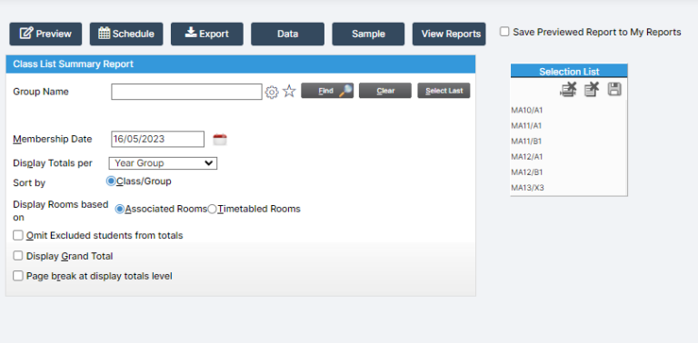 How to view Curriculum Reports – Bromcom – Documentation Centre