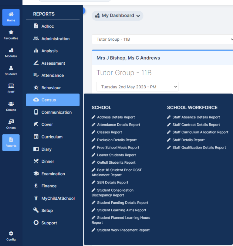How to View School Census Reports – Bromcom – Documentation Centre
