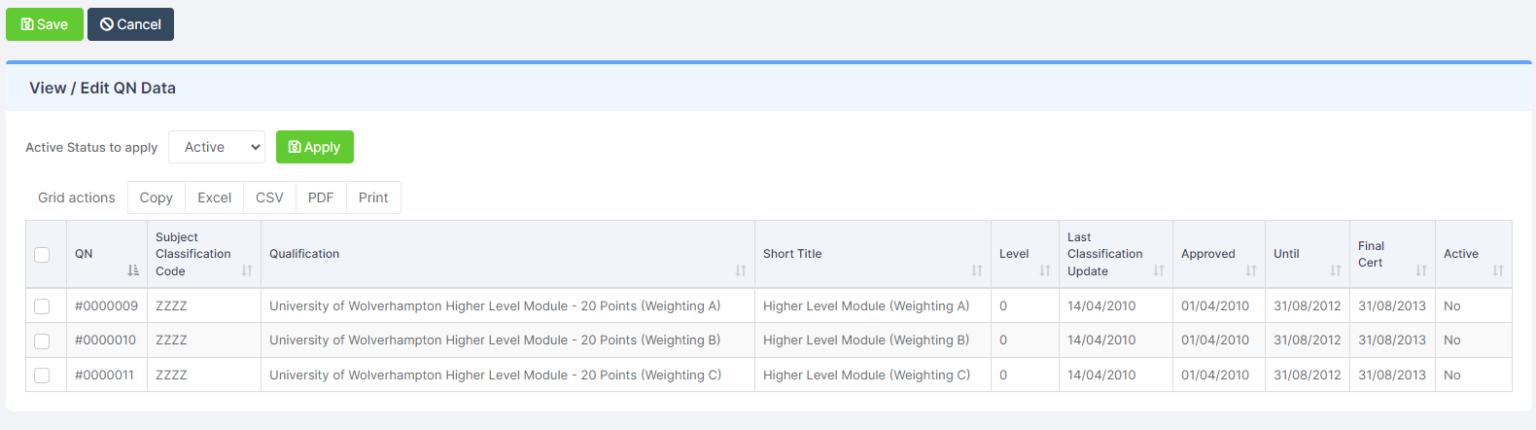 How to Edit QN Data – Bromcom – Documentation Centre