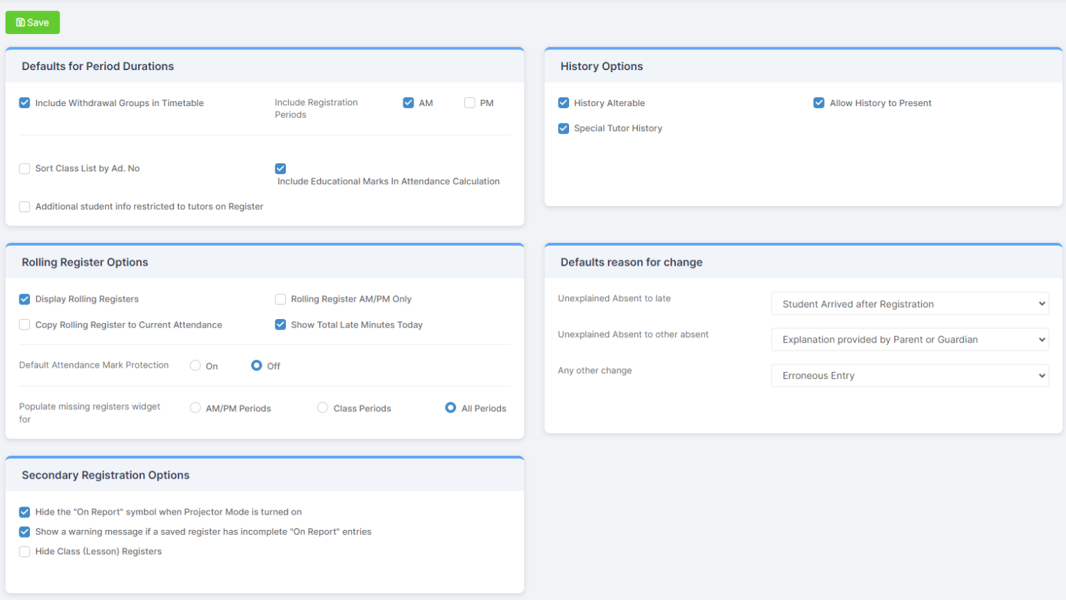 How to Configure Registration Options – Bromcom – Documentation Centre