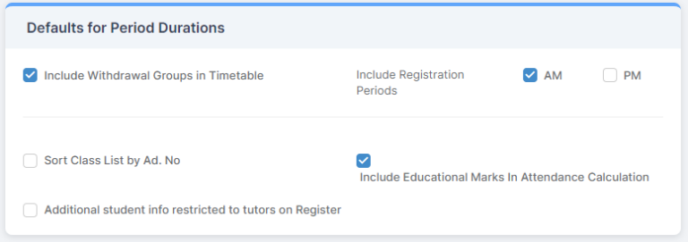 How to Configure Registration Options – Bromcom – Documentation Centre