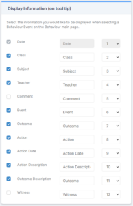 How to Setup Behaviour Configurations for MyChildAtSchool – Bromcom – Documentation Centre