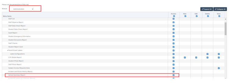 How to run the School Summary Report – Bromcom – Documentation Centre