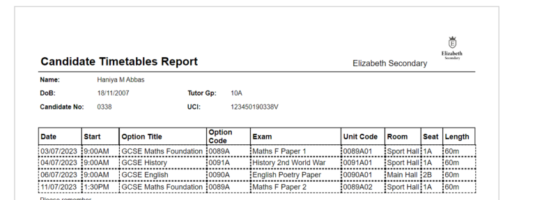 How to Re-seat an Exam Candidate – Bromcom – Documentation Centre