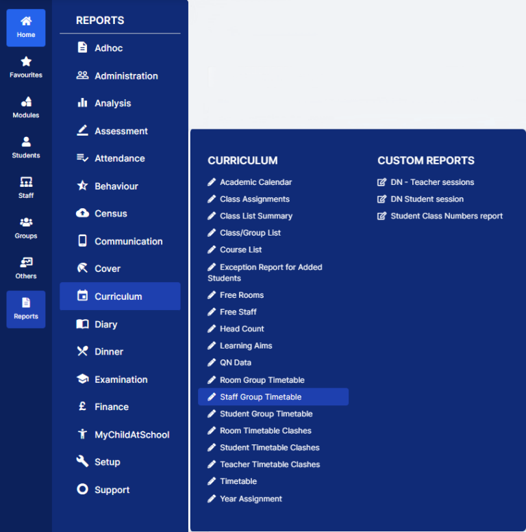 How to Run a Staff Group Timetable Report – Bromcom – Documentation Centre