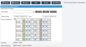 How to Run a Staff Group Timetable Report – Bromcom – Documentation Centre