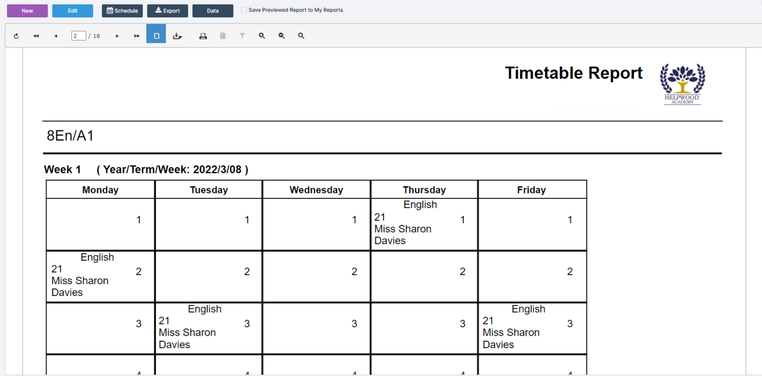 How to Run the Timetable Report for Student Groups – Bromcom ...