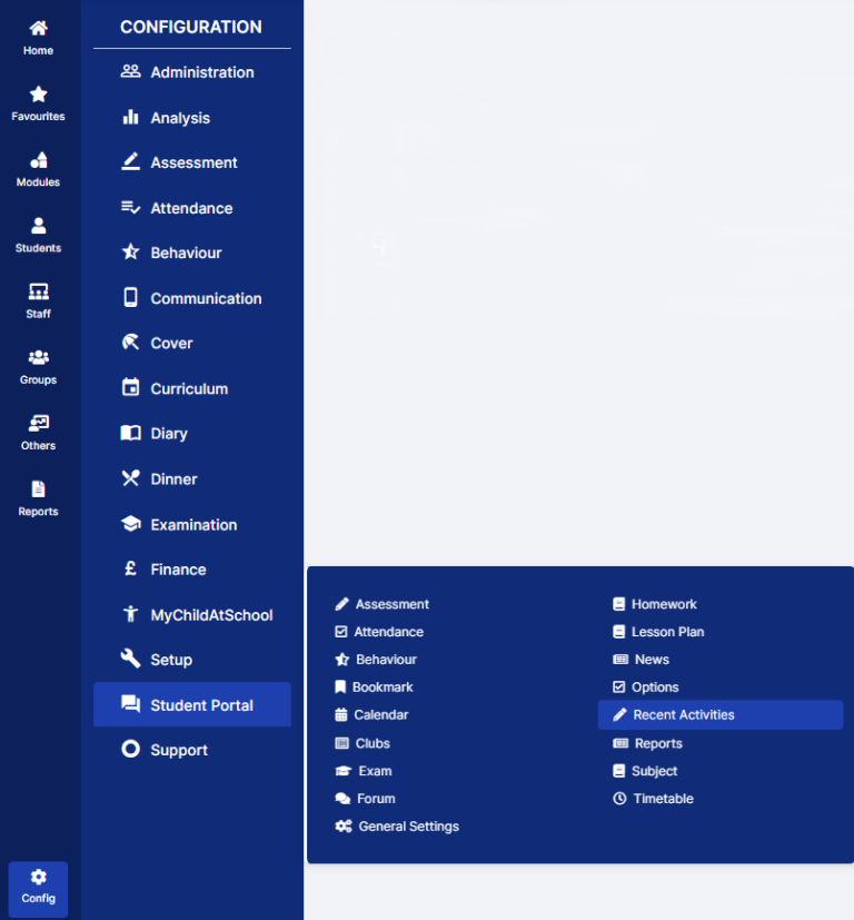 How to Configure Recent Activities for Student Portal – Bromcom ...