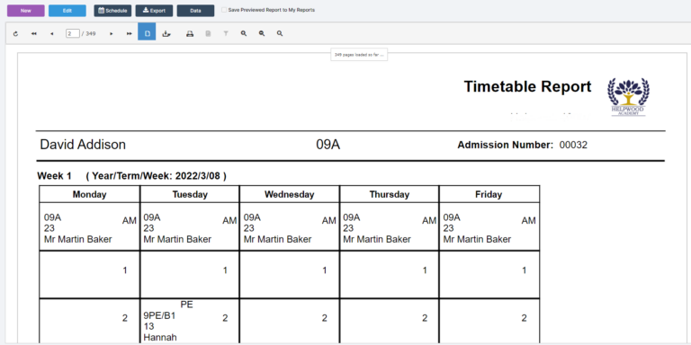 How to Run the Timetable Report for Students – Bromcom – Documentation ...