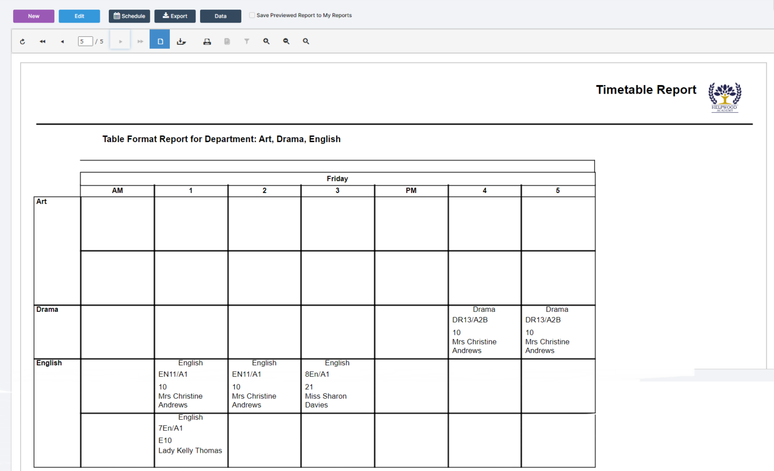 How to Run the Timetable Report for Departments – Bromcom ...
