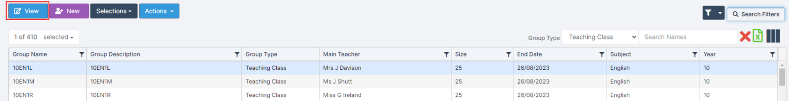 How to Transfer Students from one Teaching Class to another Teaching ...