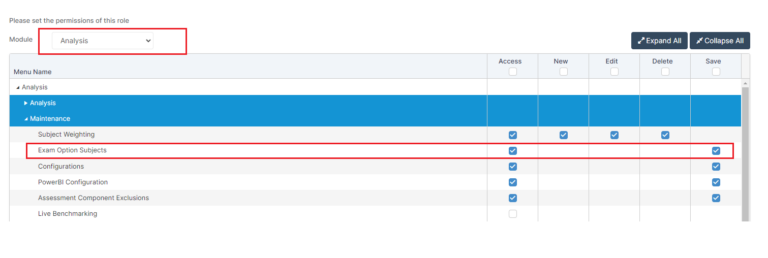 How to use Exam Option Subjects – Bromcom – Documentation Centre