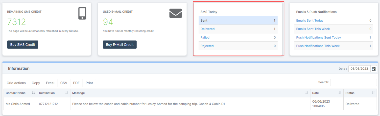 How to View Sent Emails and SMS Messages – Bromcom – Documentation Centre