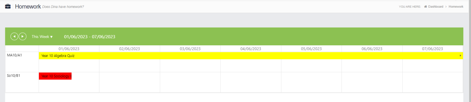 How to view Homework in MCAS – Bromcom – Documentation Centre