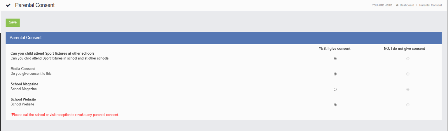 How to view Parental Consent in MCAS – Bromcom – Documentation Centre