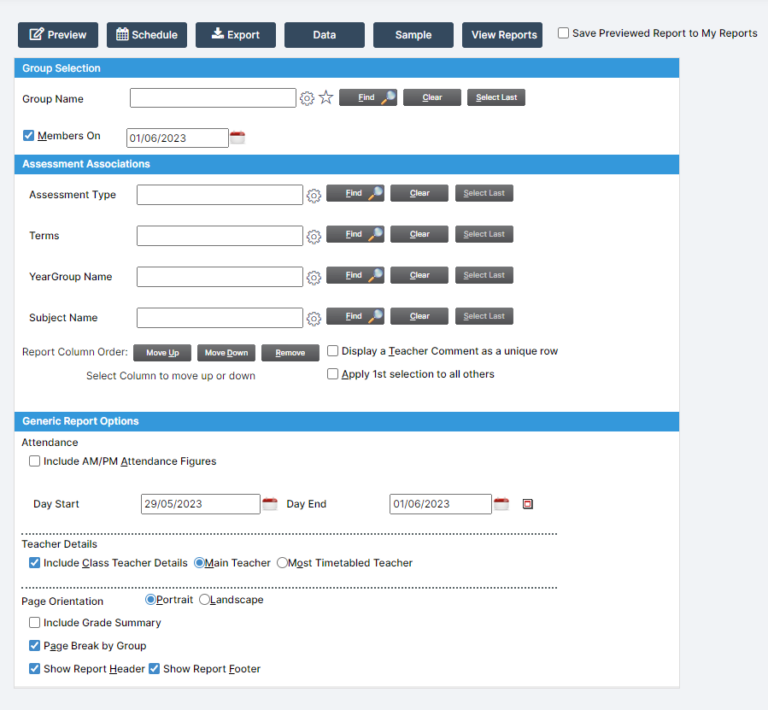 How to view Assessment Reports (Secondary) – Bromcom – Documentation Centre