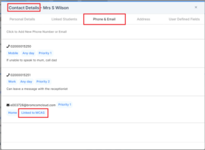 MCAS User Accounts changes to MIS – Bromcom – Documentation Centre
