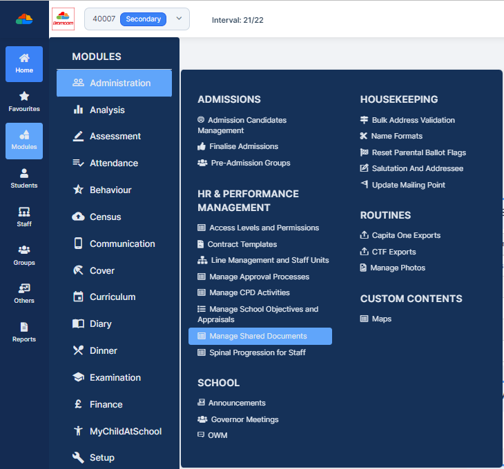 How to Manage Shared Documents – Bromcom