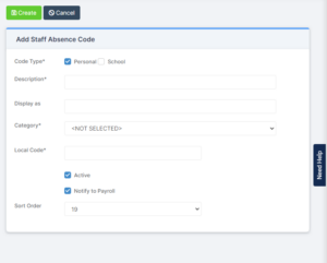 How to Create New Staff Absence Codes – Bromcom – Documentation Centre