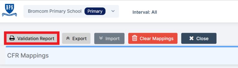 How to Complete CFR Mapping – Bromcom – Documentation Centre