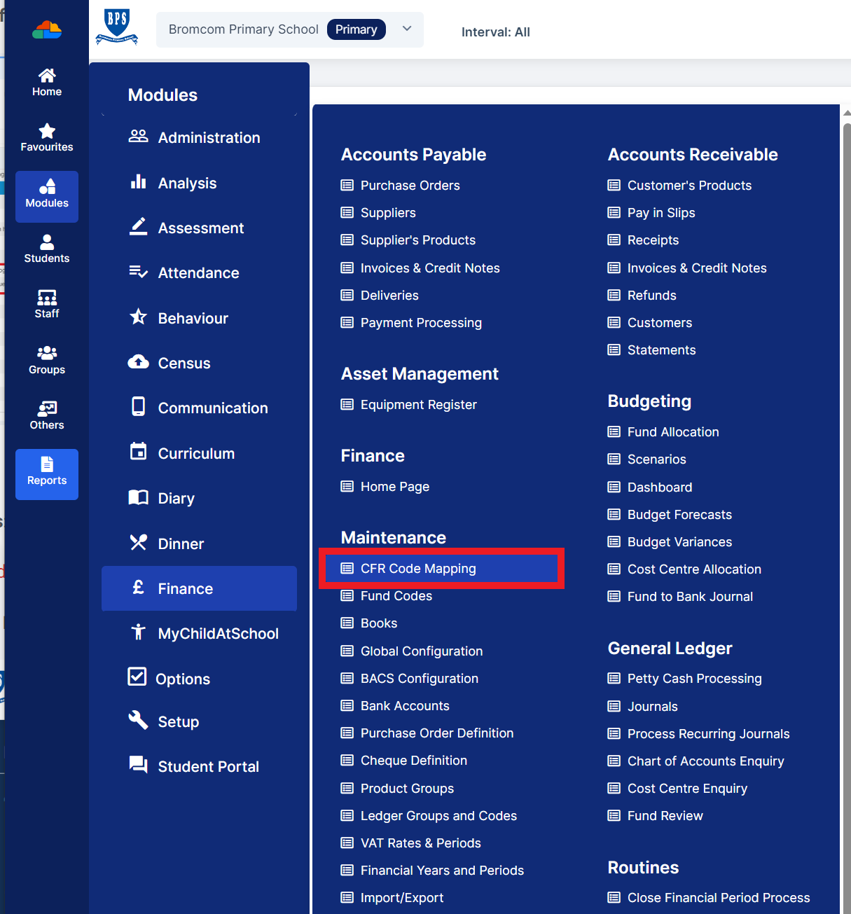 How to Complete CFR Mapping – Bromcom – Documentation Centre