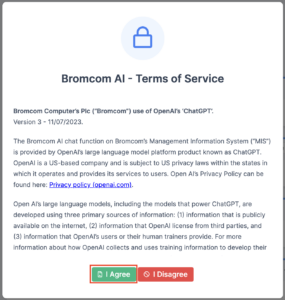 How to use Bromcom AI – Bromcom – Documentation Centre