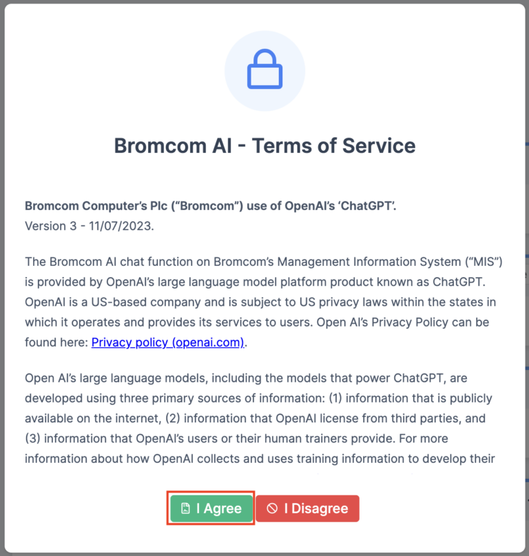 How to use Bromcom AI – Bromcom – Documentation Centre