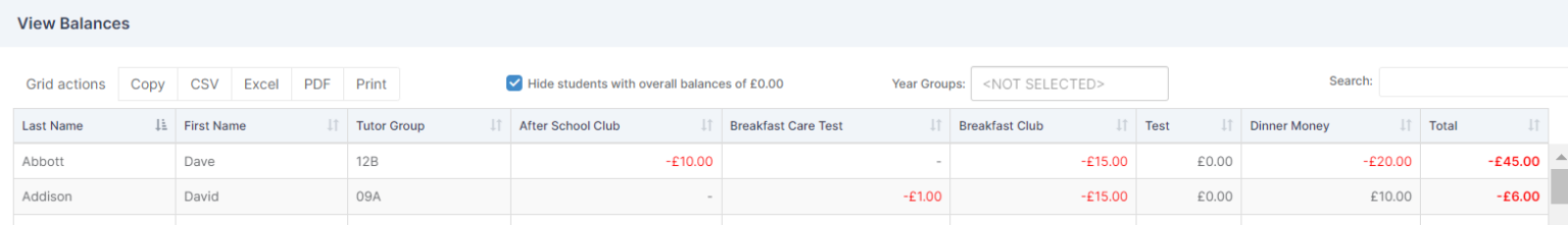 How to View Balances for Wraparound Care/Running Balance Clubs and ...