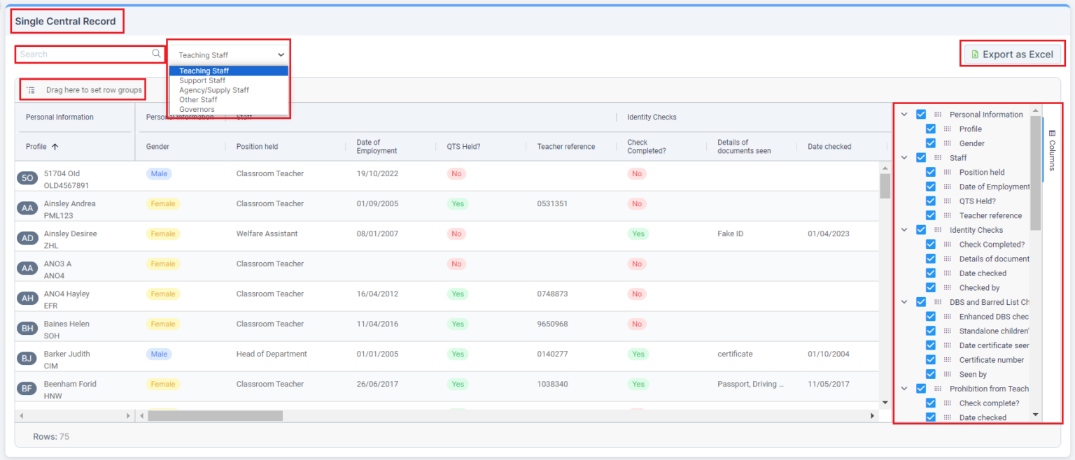 How to Manage the Single Central Record (SCR) – Bromcom – Documentation ...