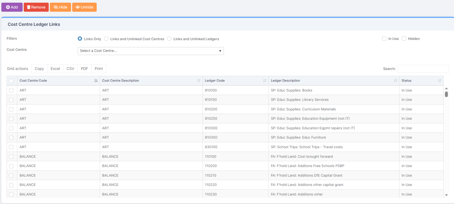 How to Create Cost Centre Ledger Links in MAT Finance – Bromcom ...
