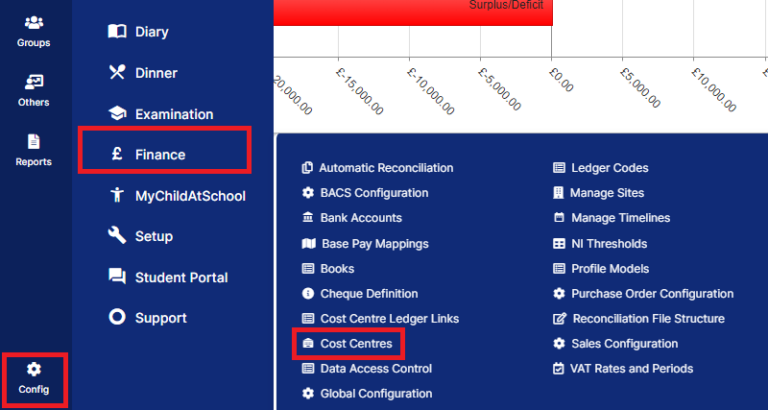 How To Add Cost Centres In Mat Finance Bromcom Documentation Centre