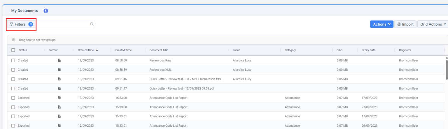 How To Manage the DMS – Bromcom – Documentation Centre
